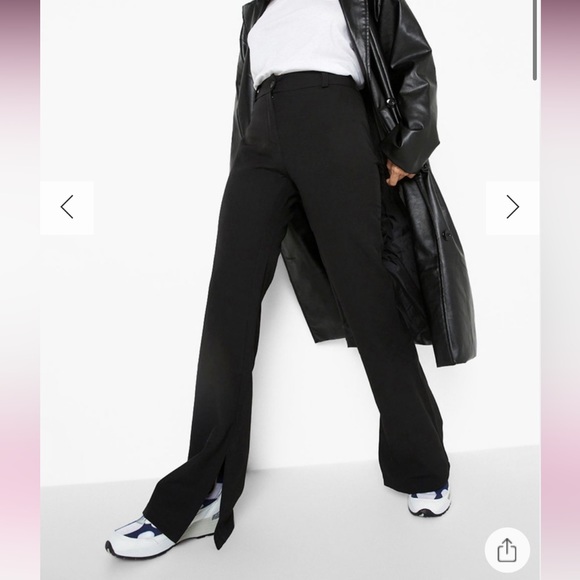 Boohoo | Pants & Jumpsuits | Nwt Booho Straight Leg I Side Split Formal ...